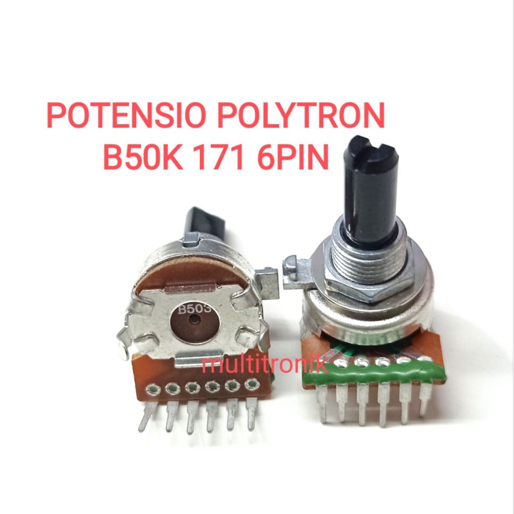 POTENSIO POLYTRON B50K 171 6PIN POT50K-171-6PIN | Shopee Malaysia