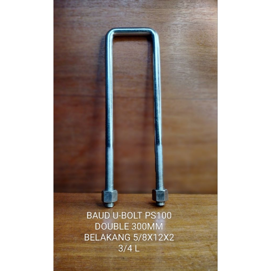 BUUD U-BOLT PS-100 DOUBLE REAR LENGTH 300MM | Shopee Malaysia