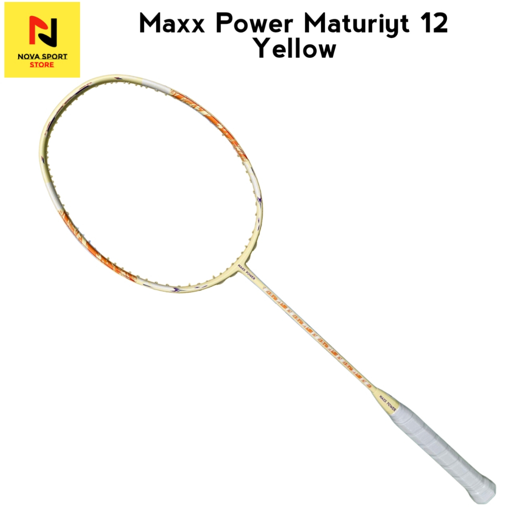 Maxx Power Badminton Racket Maturity 12 Yellow | Shopee Malaysia