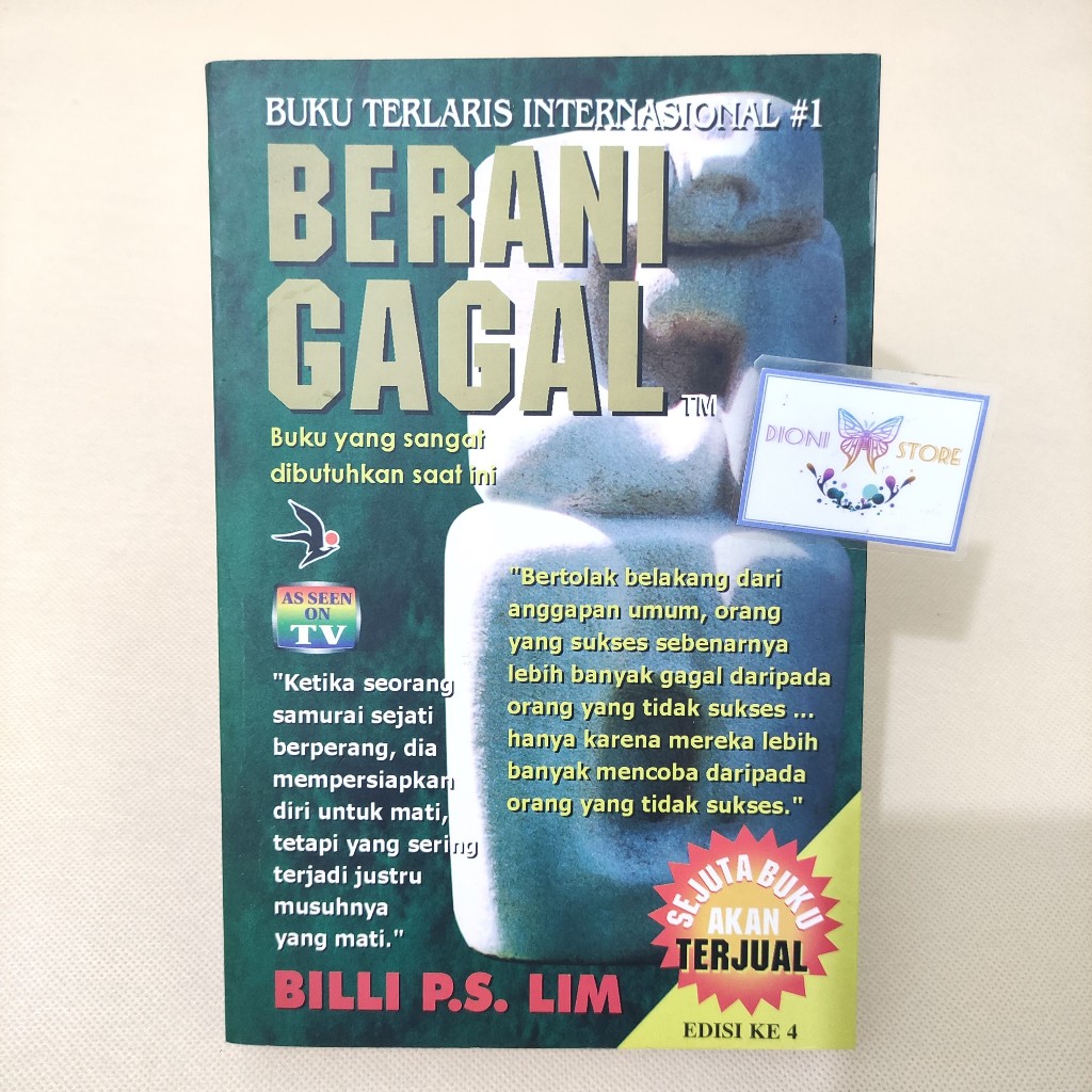 (ORIGINAL) Dare to Fail Book 4th Edition (Billi PS Lim) | Shopee Malaysia