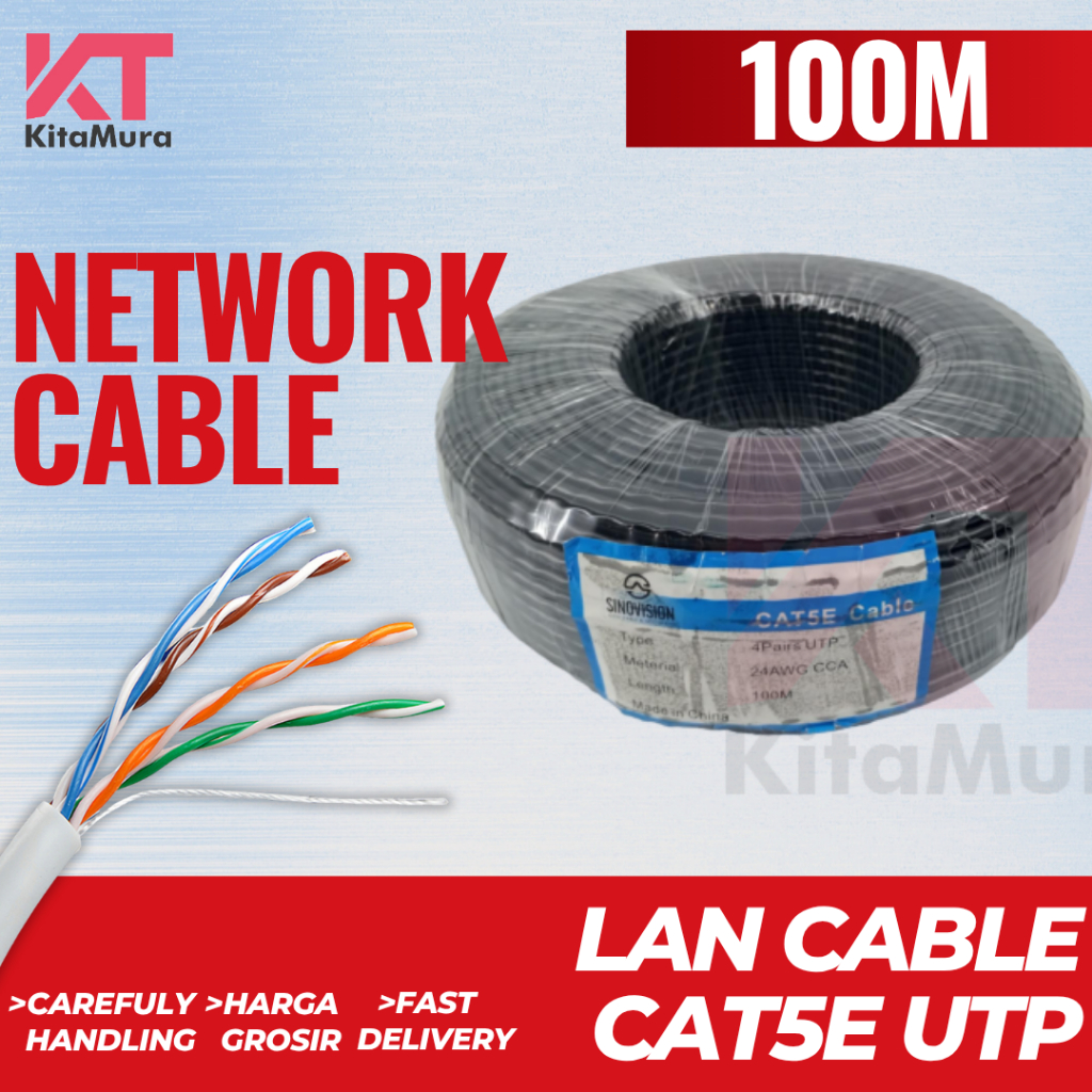 CAT5E/CAT6 SINOVISION OUTDOOR UTP LAN CABLE 100 Meters And 50 Meters ...
