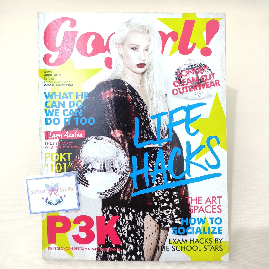 (ORIGINAL) Gogirl Magazine! Iggy Azalea Cover - Life Hacks Issue (123 / April 2015) | Shopee ...