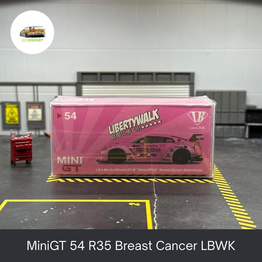 Mini GT 54 R35 Breast Cancer Pink LBWK - not PGM inno Tarmac | Shopee ...