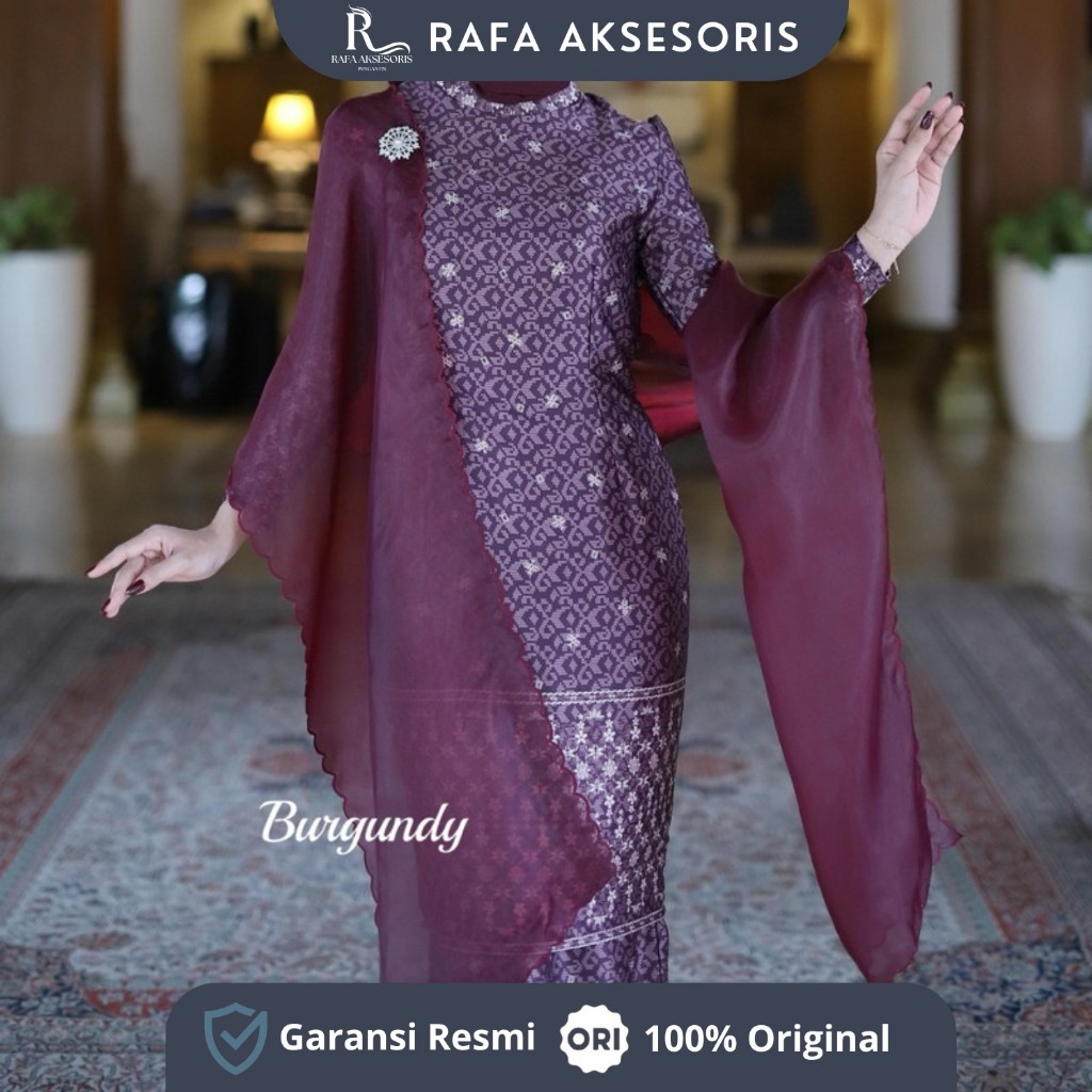 ONLY SLENDANG - Organza Veil Shawl Manual Embroidery Scraft Luxurious ...