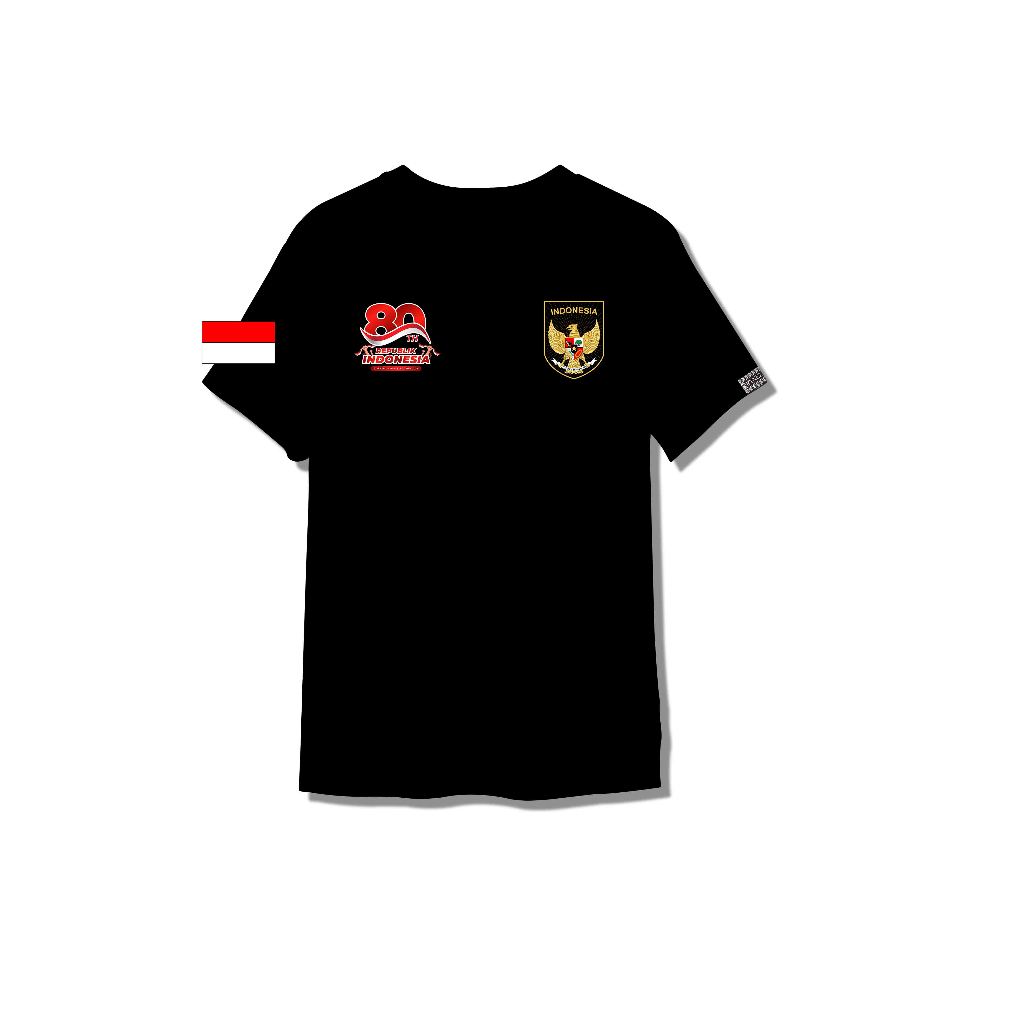 MERAH Dirgahayu 80th Garuda Indonesia Merdeka Red and White Logo T ...