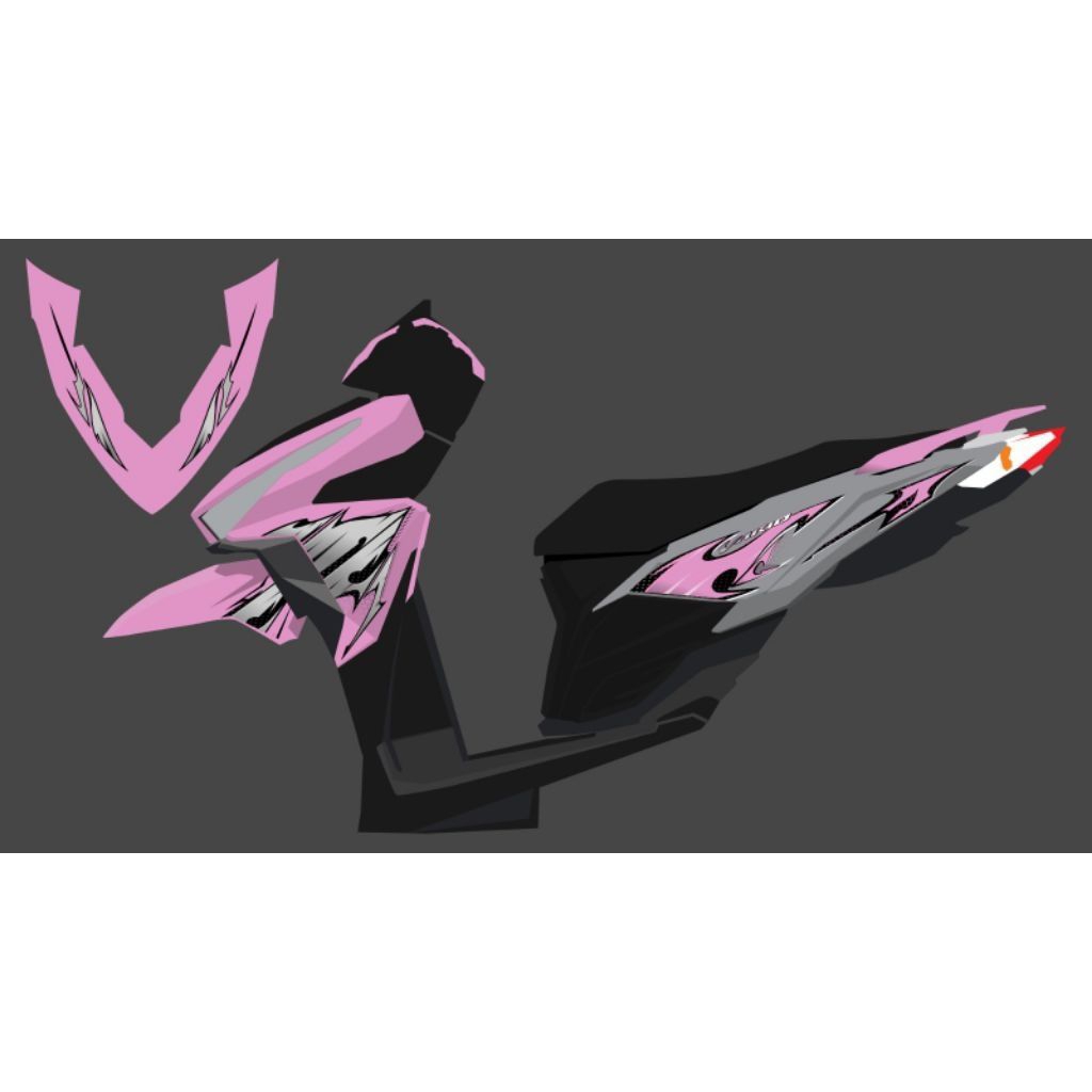 STRIPING STICKER TRANSPARENT VARIO LED OLD 125&150 MIX VARKY LATEST V2 ...