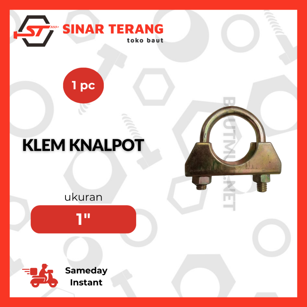 1 Inch Exhaust Clamp - U Bolt - Exhaust Clamp | Shopee Malaysia