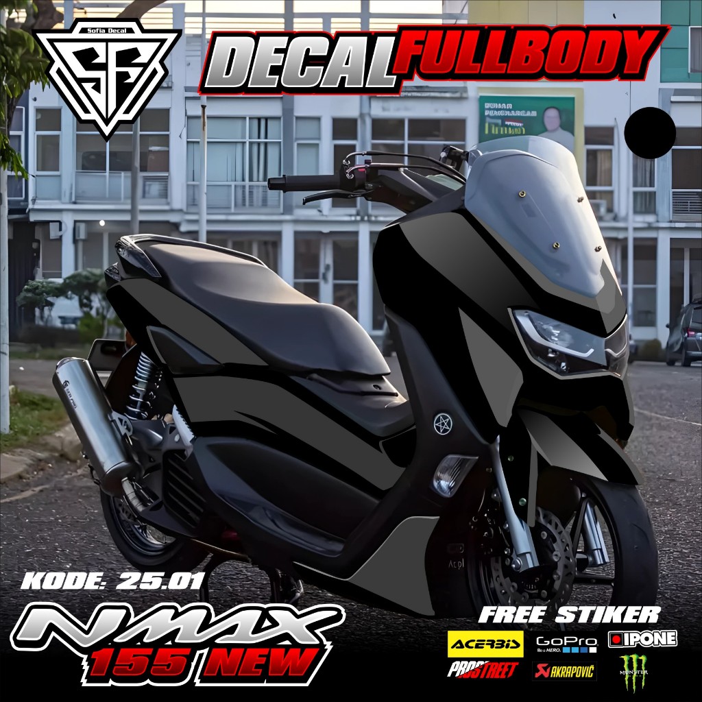 Yamaha Nmax 155 New FullBody Decal Sticker 2020 2021 2022 2023 2024 New ...