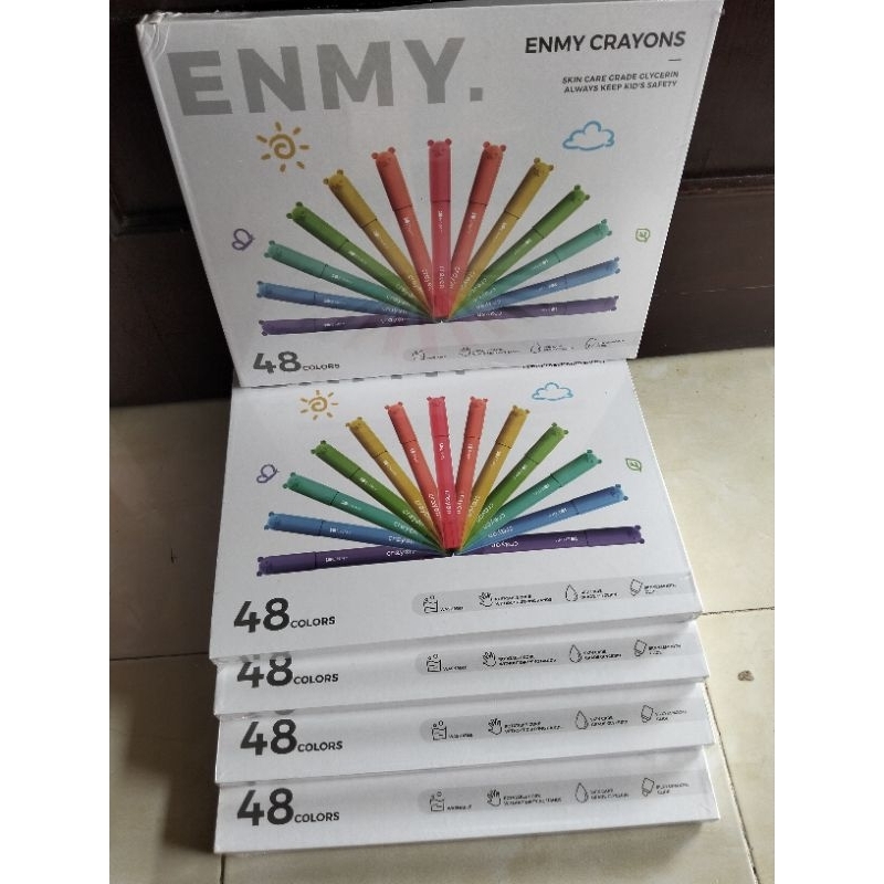 Enmy Silky Crayon Premium 48 colors (as type of Grasp) | Shopee Malaysia