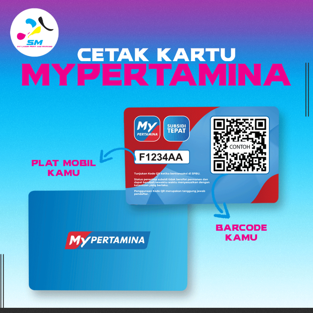Custom UV Print Premium Print My Pertamina Card - Member Card, Student ...