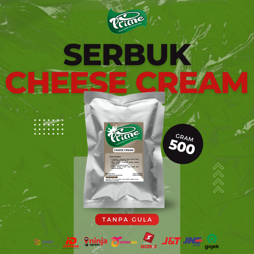 Prime Cheese Cream Powder / Cheese Cream Topping Powder 500 gr | Shopee ...
