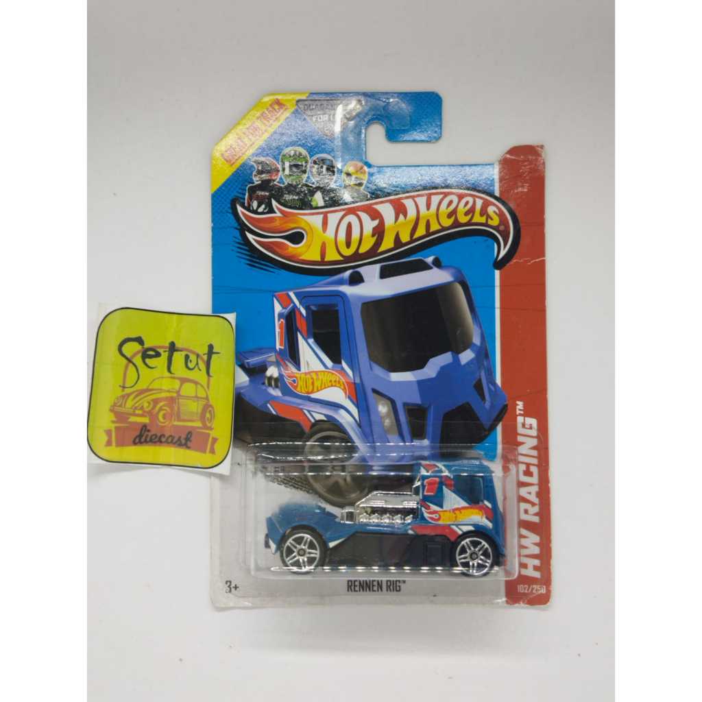 Hot WHEELS HOTWHEELS RACE TEAM RENNEN RIG 1 HW RACING BLUE BLUE ...