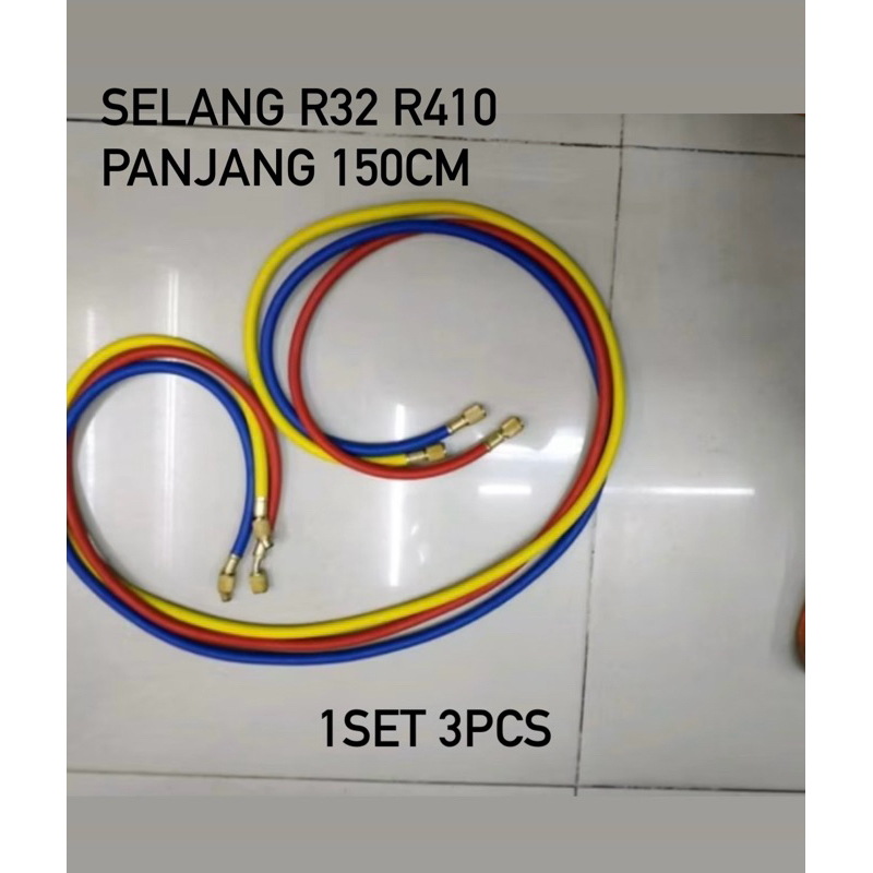 R32 R410 manifold hose SET 150CM long AC Analyzer hose | Shopee Malaysia