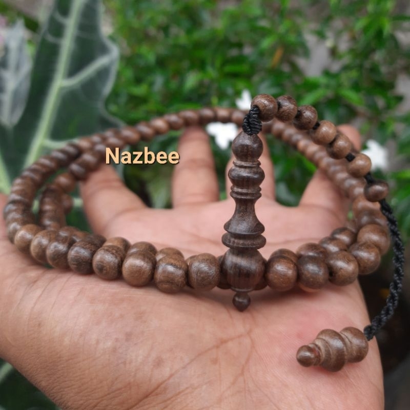 KAYU Tasbih 99 Natural Kalimosodo Kalimasada Wood | Shopee Malaysia