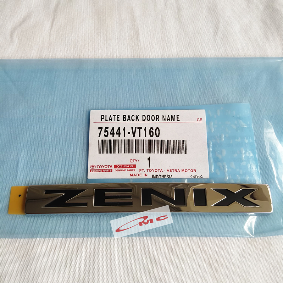 Zenix Chrome Writing Logo Emblem Trunk Rear Logo Sticker for Toyota ...