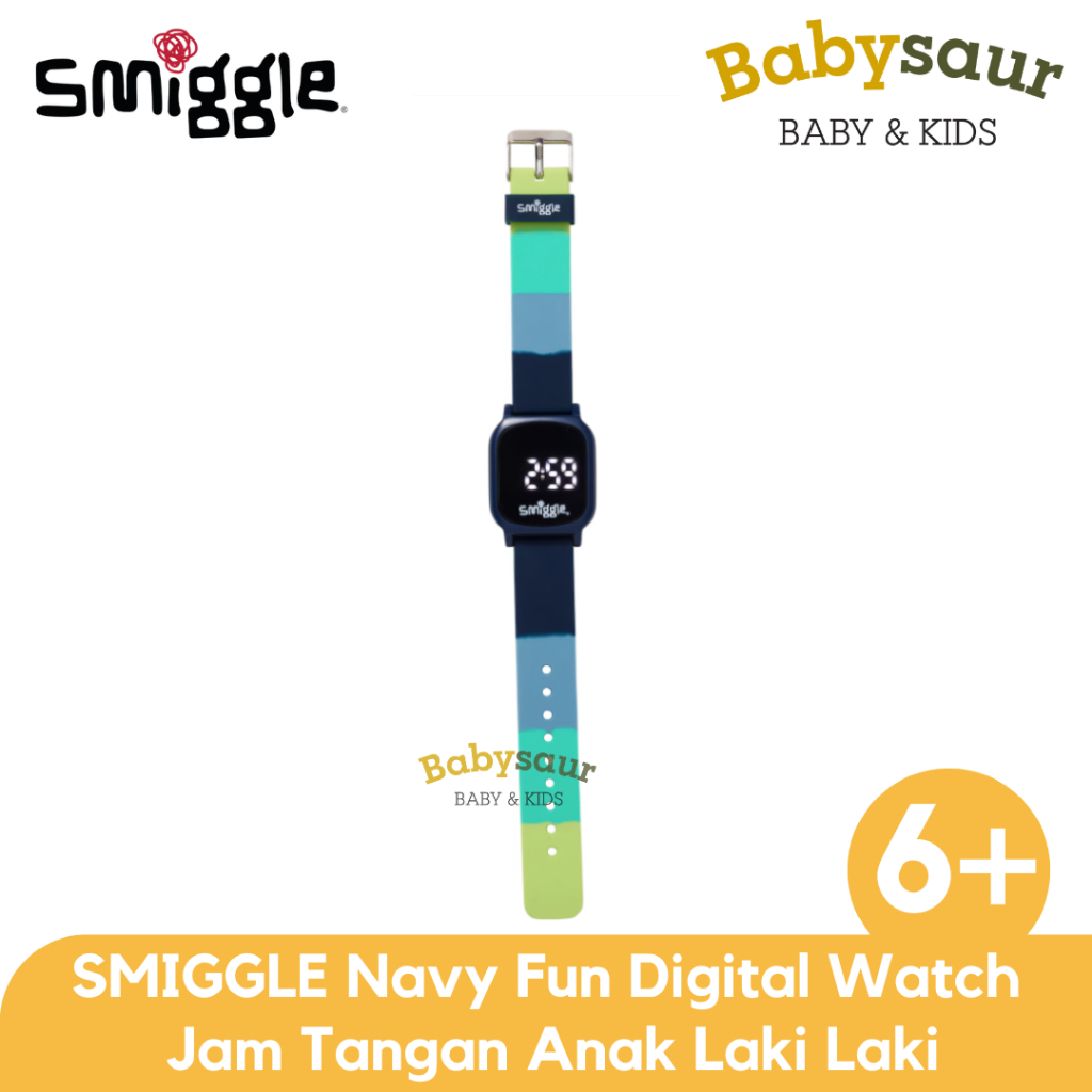 Smiggle 100% Original Navy Fun Digital Watch Boys' Digital Watch ...