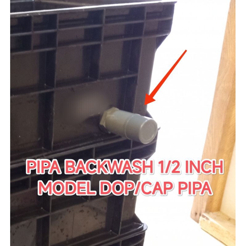 Custom ADDITIONAL PIPE BACKWASH TRICKLE BOX FILTER MODEL 1/2INCH DOP ...