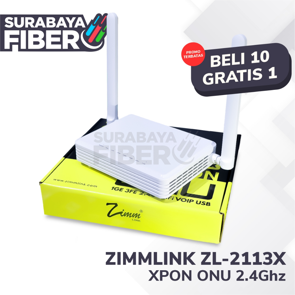 Zimmlink ZL-2113X XPON ONU Postel - Dual SSID Single Band 2.4Ghz - ONT ...