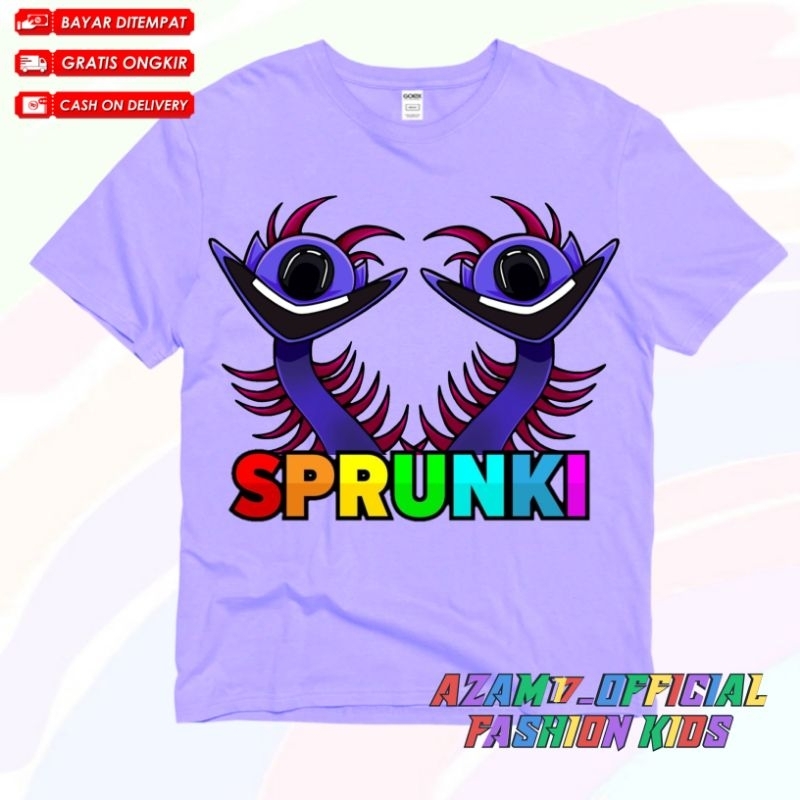 Children's T-shirt Sprunki Incredibox Durple Purple Free Name ...