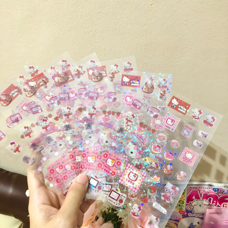 Hello kitty deco sticker / transparent sticker (unit) | Shopee Malaysia