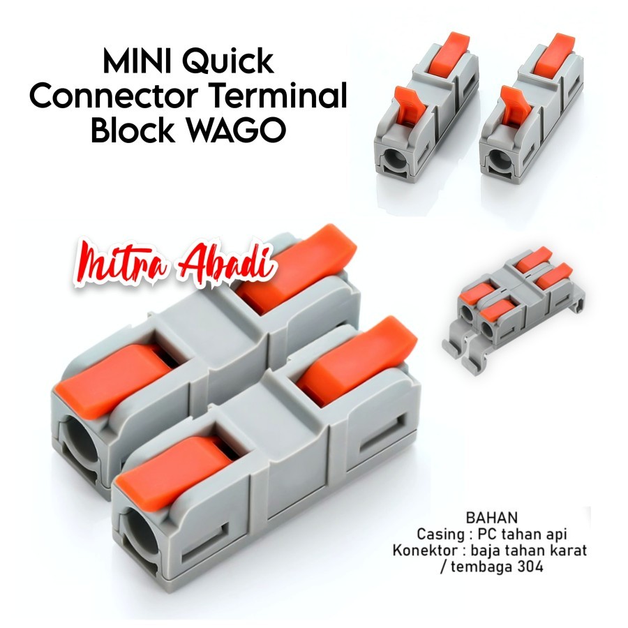Mini Quick Connector Terminal Block WAGO / Mini Clamp Terminal Cable ...