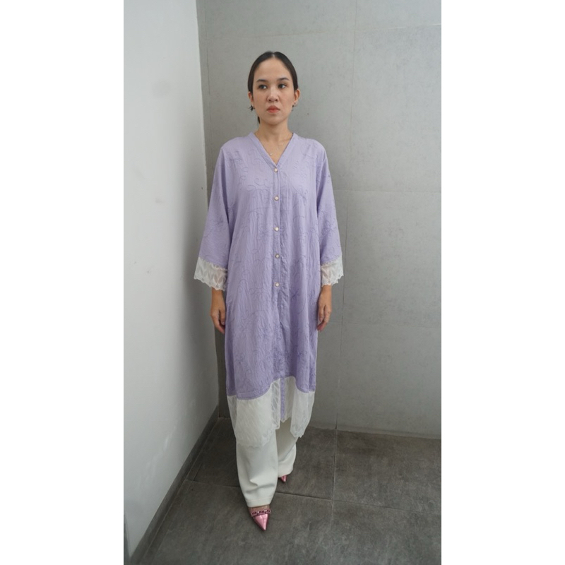 KATUN New Raindrops Mom Cotton Embroidery (Eid Tunic, 2025 Hari Raya ...