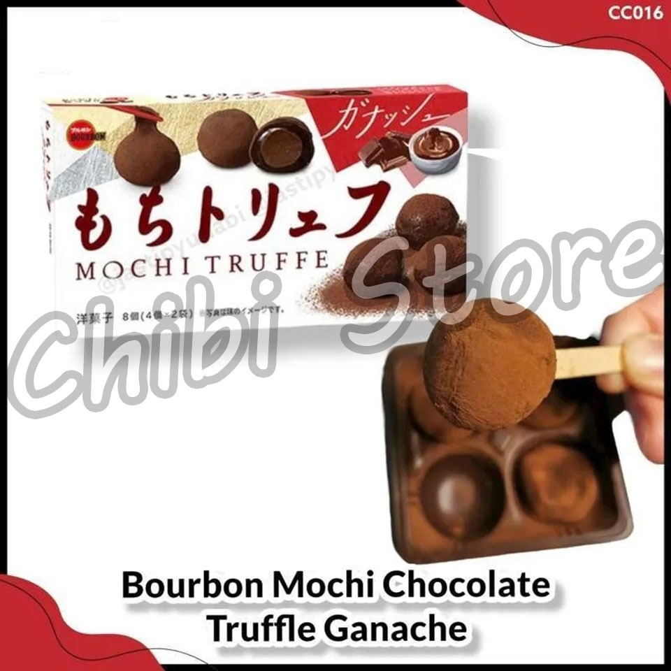 Bourbon Mochi Ganache Truffle - Chocolate Flavor Mochi Cake - Chocolate Mochi Truffle Ganache ...
