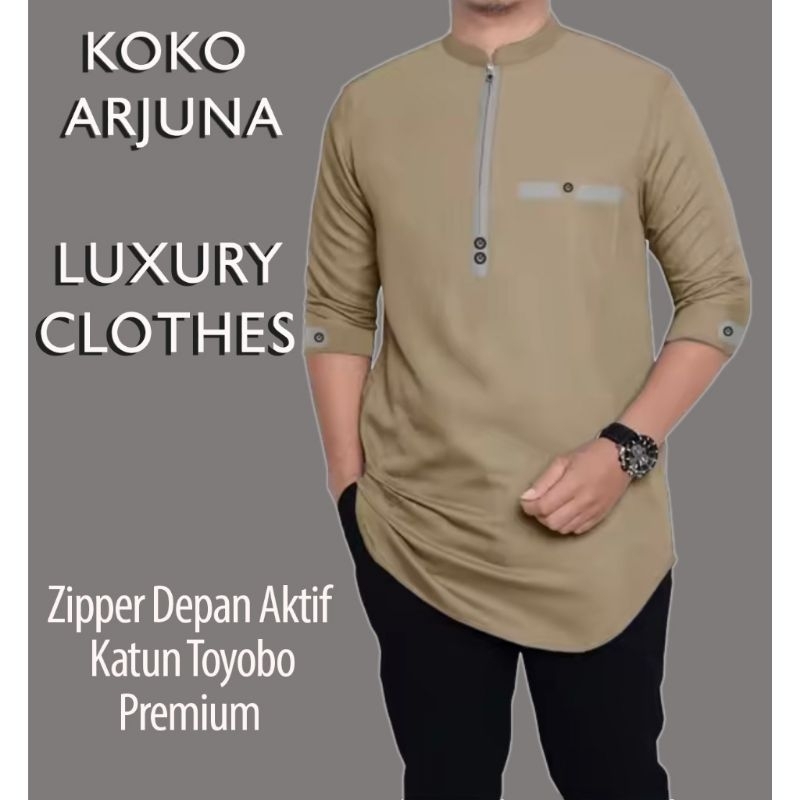 KATUN KEMEJA Arul - NEW 2025 BAJU KOKO JUMBO KURTA SHIRT PREMIUM TOYOBO ...