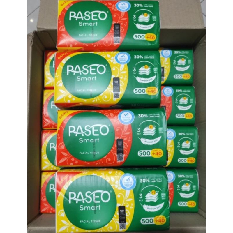 Tissue PASEO contains 4 Pack/8Pack 3 PLY 540 Strands New Packaging ...