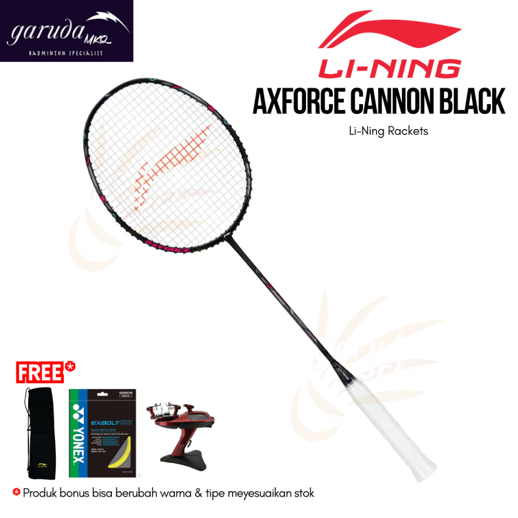 Lining AXFORCE CANON / LINING AX-FORCE CANON BLACK BADMINTON RACKET ...