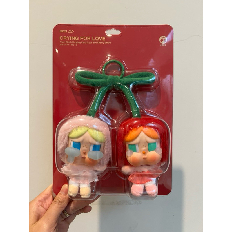 Popmart CRYBABY CRYING FOR LOVE CHERRY ORIGINAL (thailand) | Shopee ...