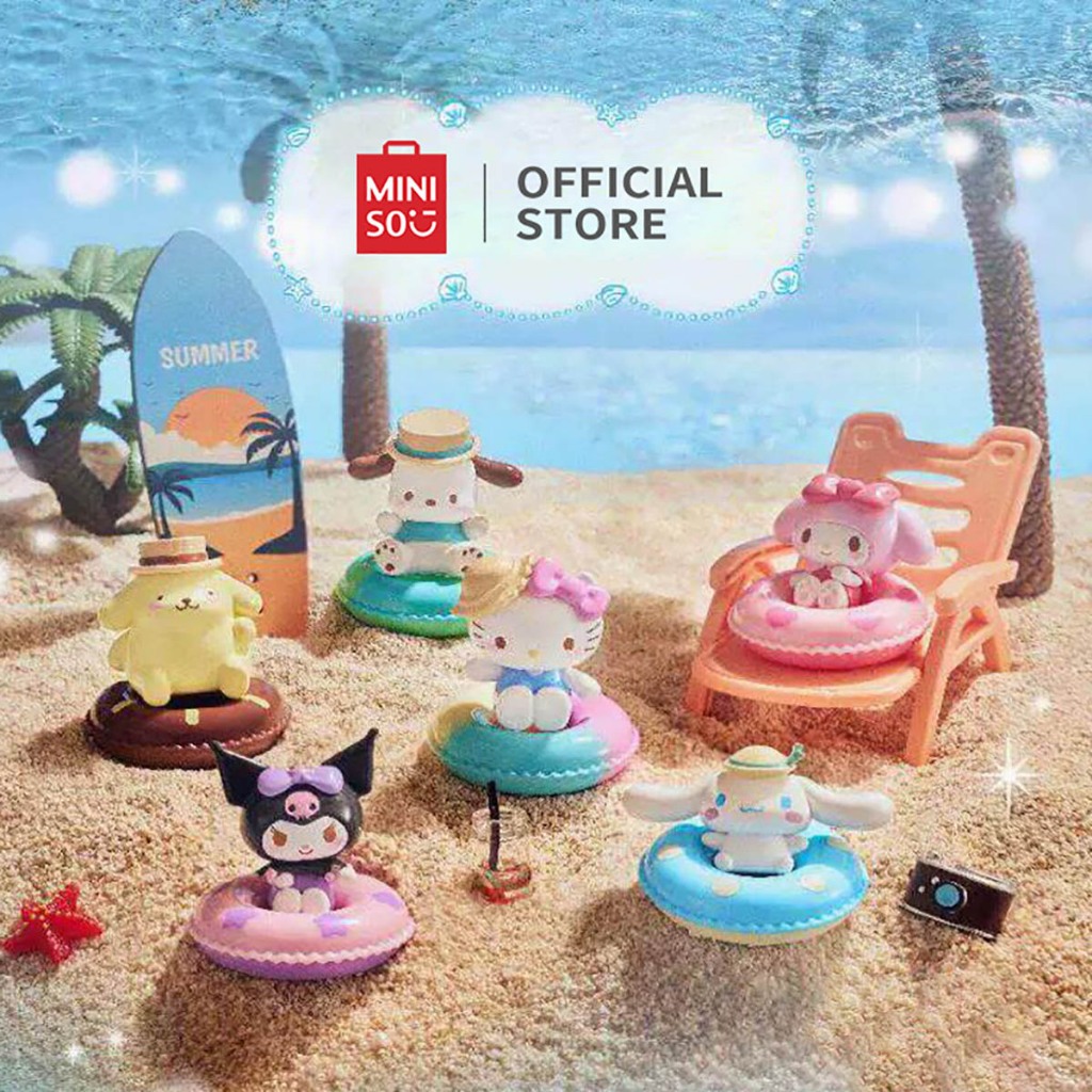 Miniso x Sanrio Characters Blind Box Blind Box MINI Swim Ring Series ...