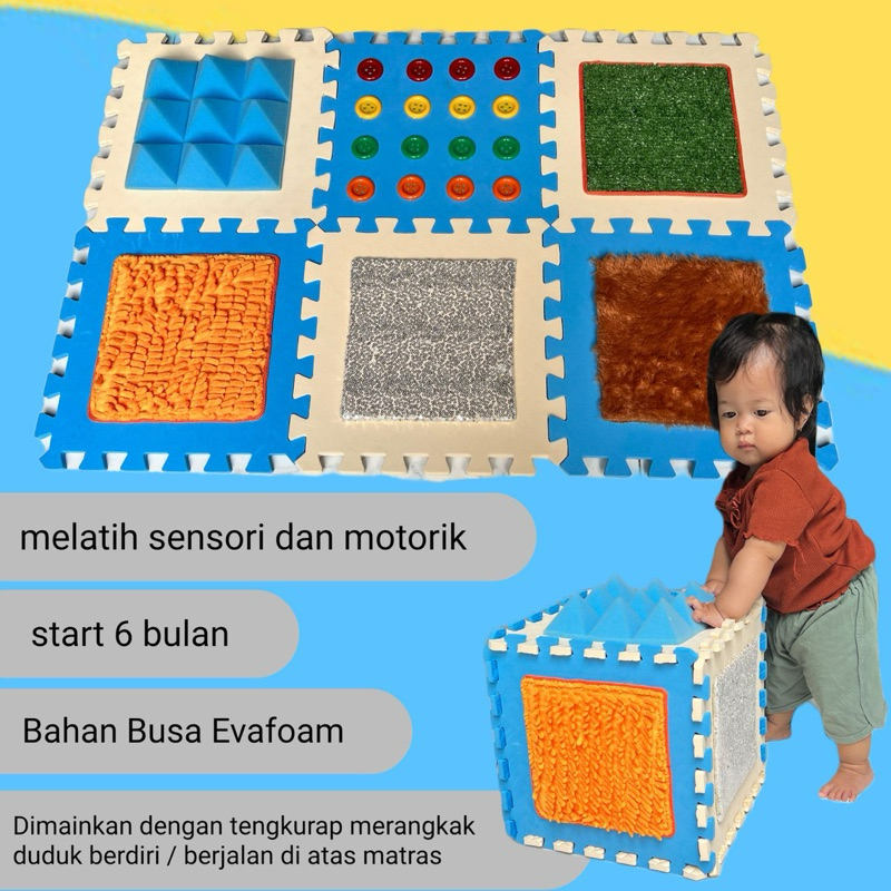 Sensory Playmat Baby Mat 6 in 1 Baby Playmat Toy | Shopee Malaysia