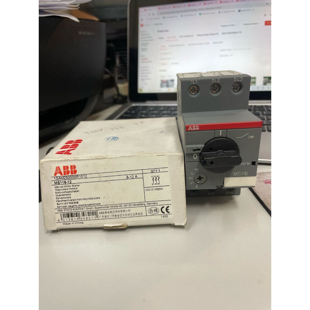 Abb MS116-12 Manual Starter Motor 1SAM250000R1012 | Shopee Malaysia