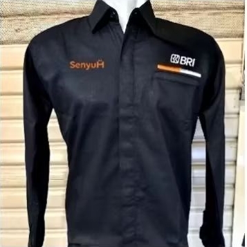 KEMEJA Pocket 1 BRI smile shirt BRI smile shirt BRI smile uniform BRI ...