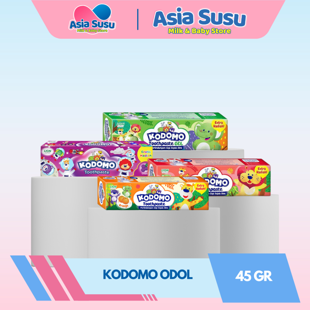 Kodomo Strawberry / Melon / Strawberry / Grape Tube Toothpaste 45 gr ...