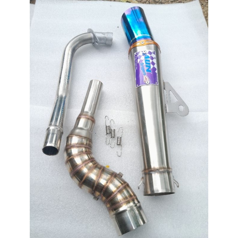 Aun Pipe canister contour open specs exhaust Pipe for Wave 125 Xrm 110/ ...