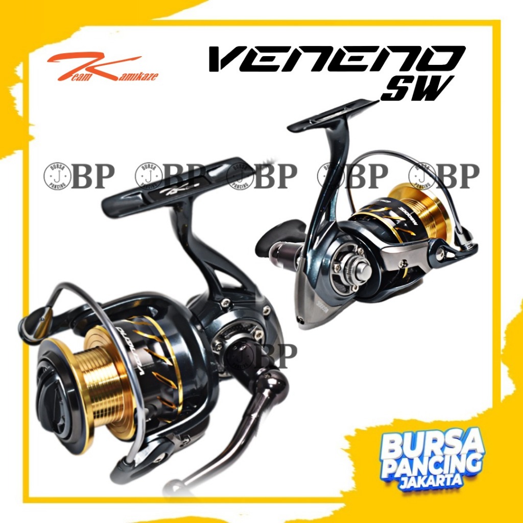 KAMIKAZE VENENO SW 800SW Reel - 4000SW 11+1BB Spinning Ultra Light ...