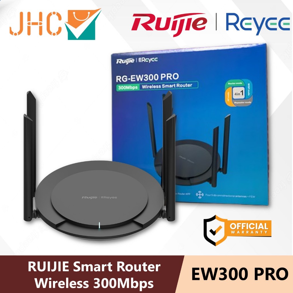 Ruijie RG-EW300 PRO WiFi Wireless Smart Router & Repeater 300Mbps ...