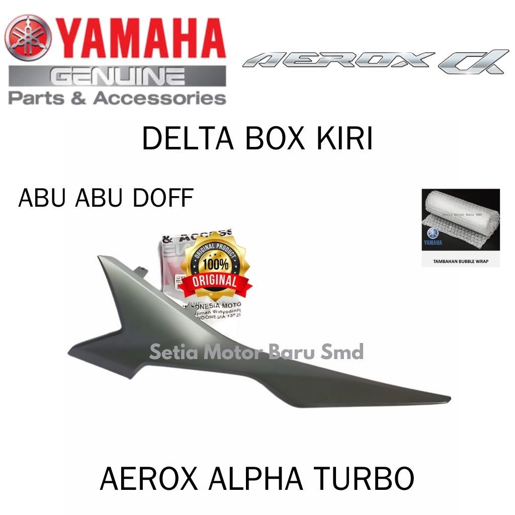 Delta Box Left Gray Doff Aerox Alpha Turbo Mat Dark Gray Metallic A ...