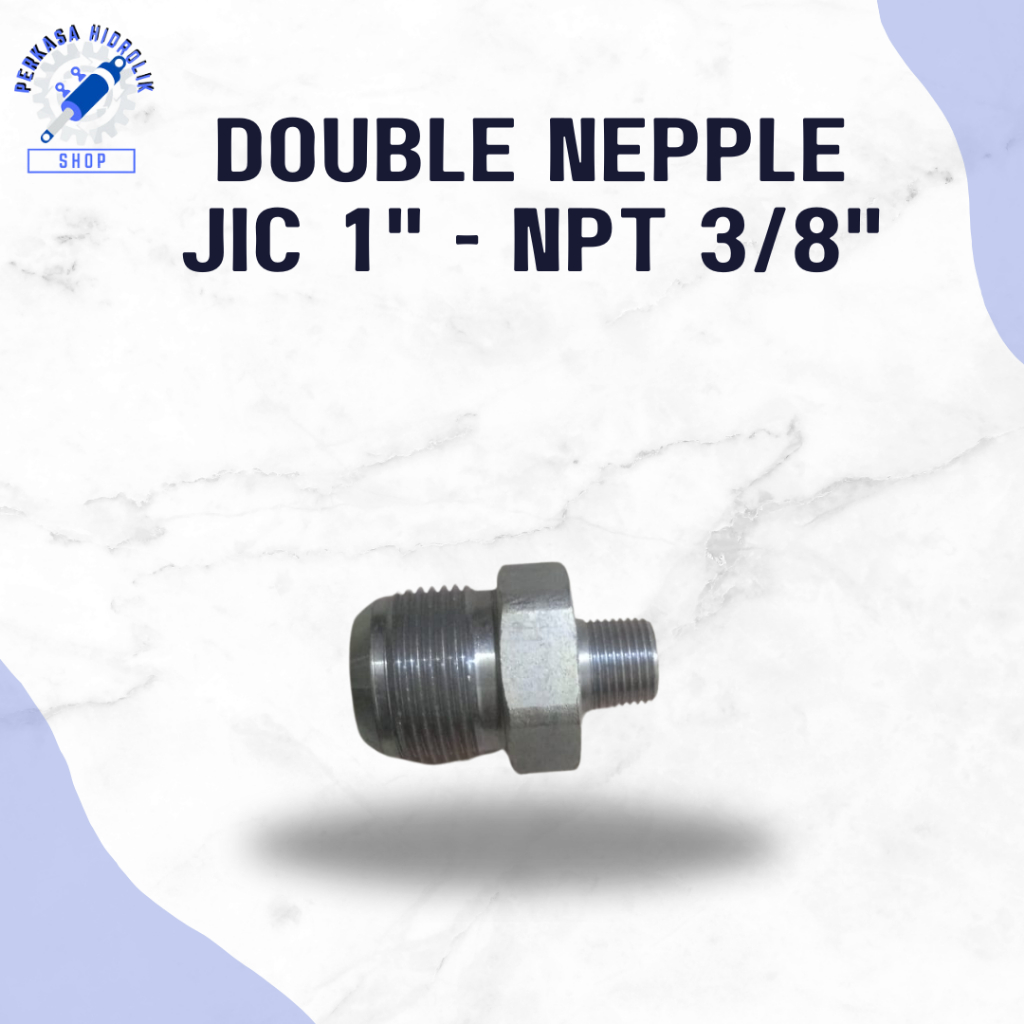 Double Nepple JIC 1" Inch - NPT 3/8" Inch | Shopee Malaysia