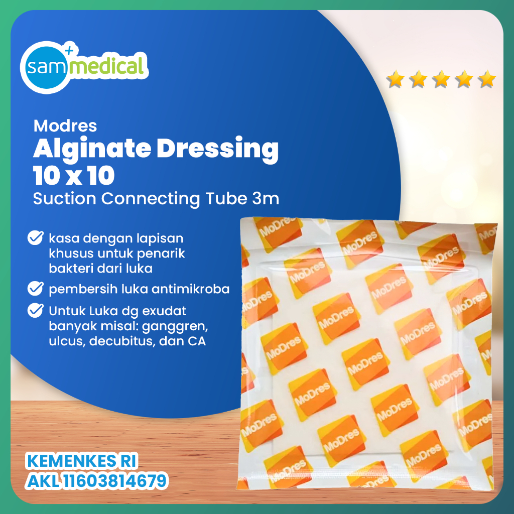 Modres Alginate Dressing - 10 x 10 cm / Decubitus Wound Foam / Modes ...