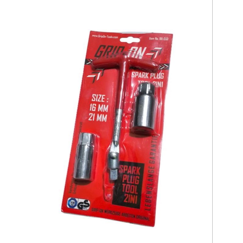 Grip-On T-socket spark plug wrench 16 mm & 21 mm flexible T socket ...