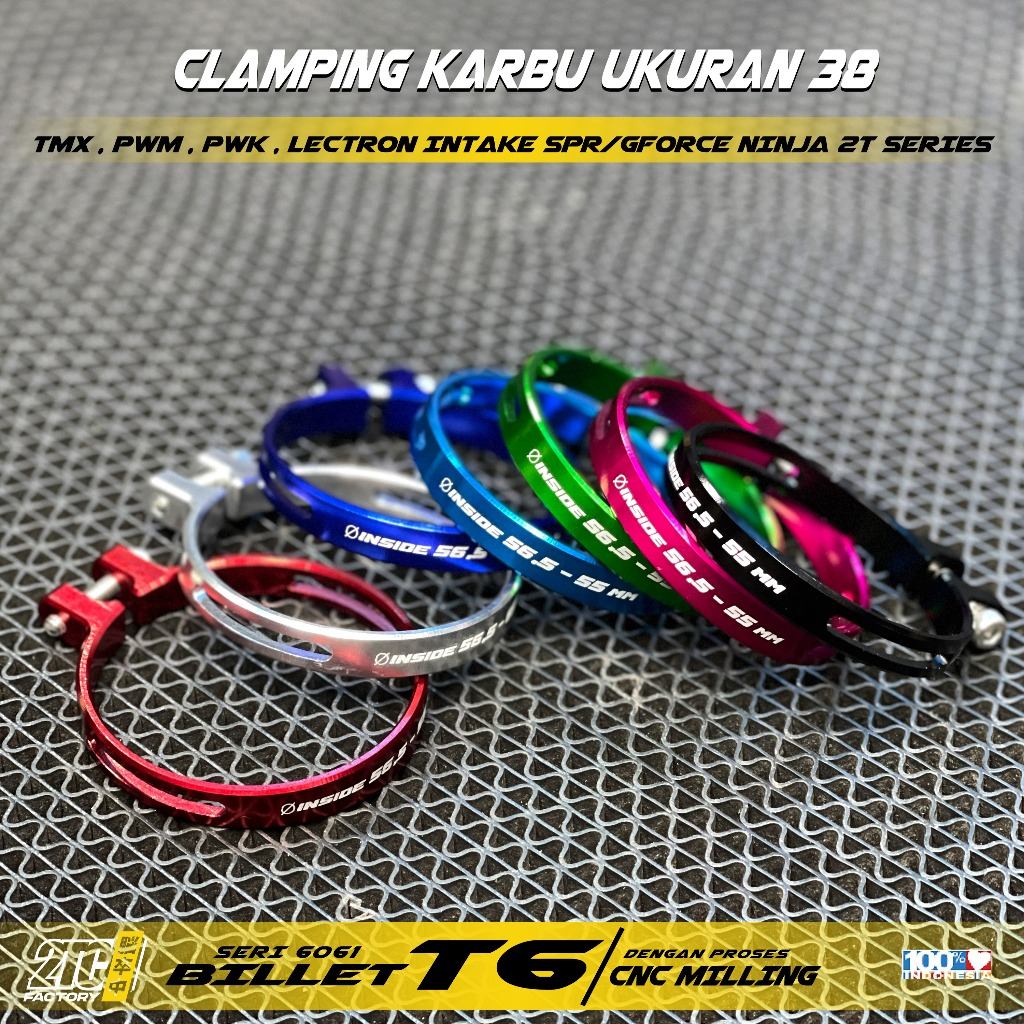 Clamp CLAMPS CARBURE CLAMPS INTAKE NINJA CARBUE BINDER 2 STROKE SERIES ...