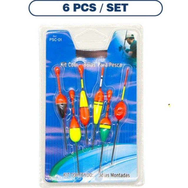 One Pack contains 6 Fishing Floats Vertical Fishing Floats Bait ...