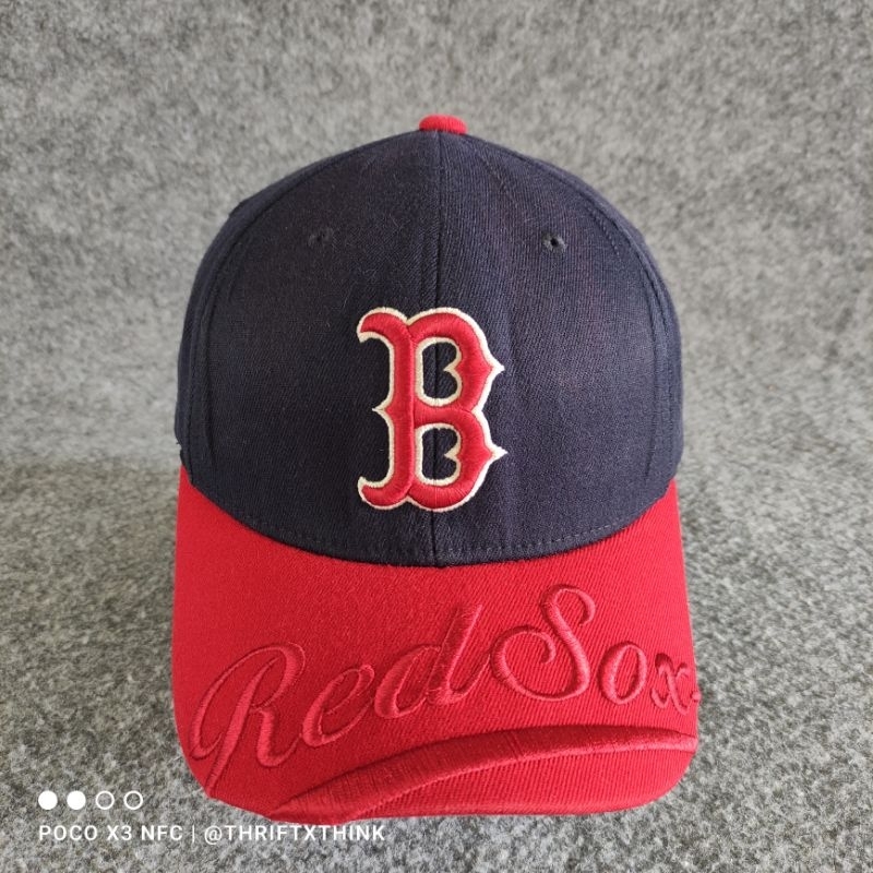 BUILD UP MLB BOSTON RED SOX LOGO B NX381 BASEBALL CAP | Shopee Malaysia