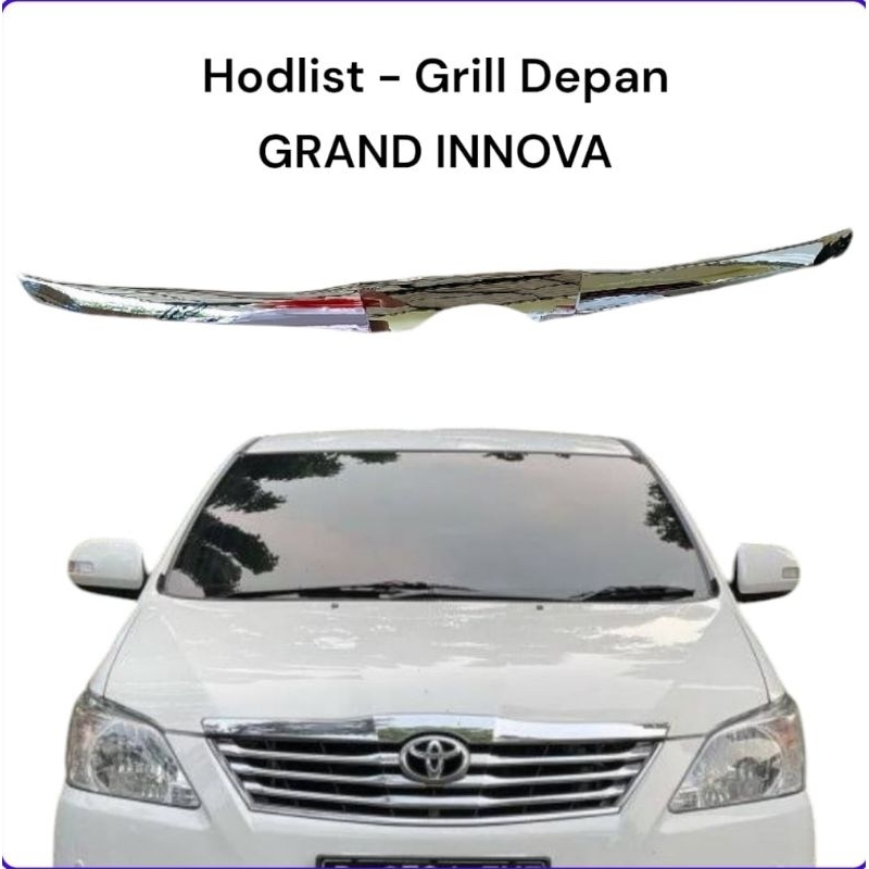 Hodlist lis grille front bumper toyota grand innova innova 2012 2013 ...