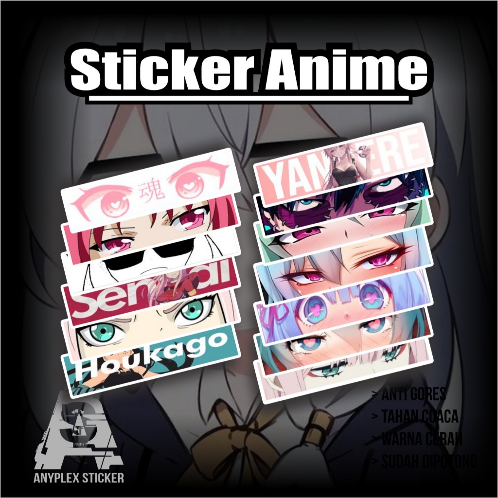 MATA Anime Eyes Slap Stickers, Anime Eyes Stickers, Anime Eye Stickers ...