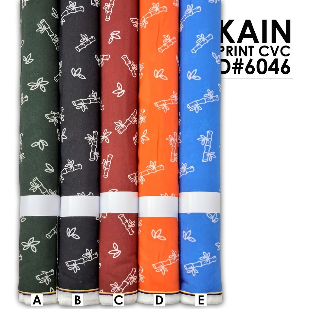 KATUN Cotton Fabric / CVC Cotton Fabric D-6046 (Per 0.5 meter) | Shopee ...