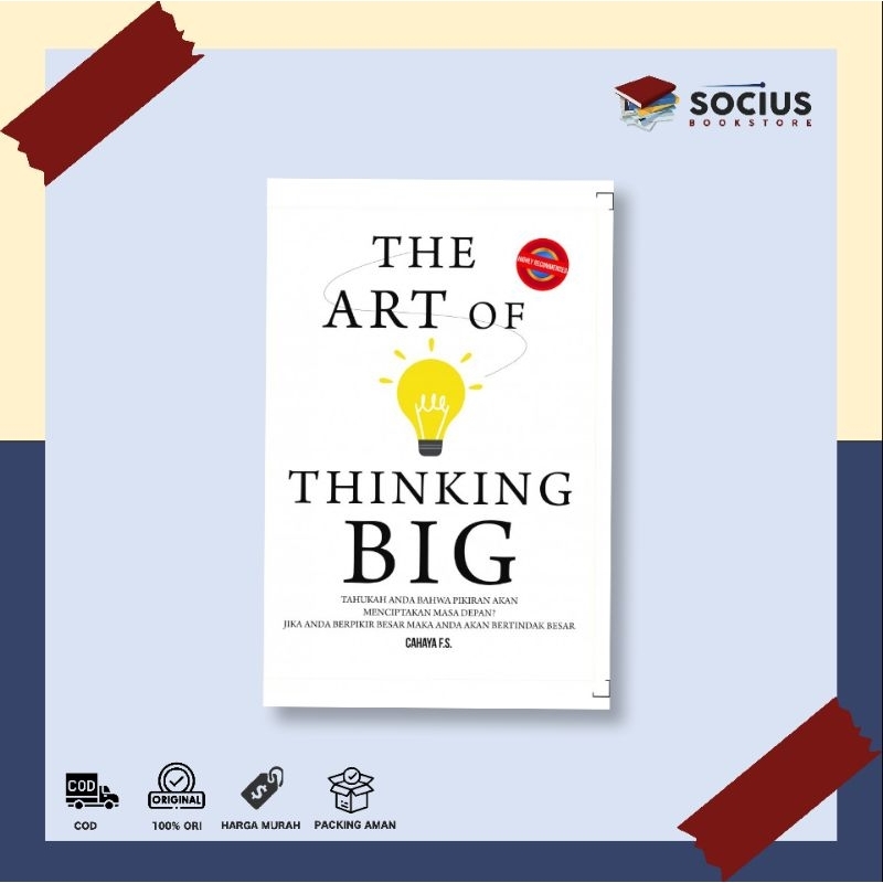Self DEVELOPMENT BOOK [ ORIGINAL ] THE ART OF THINKING BIG - CAHAYA ...